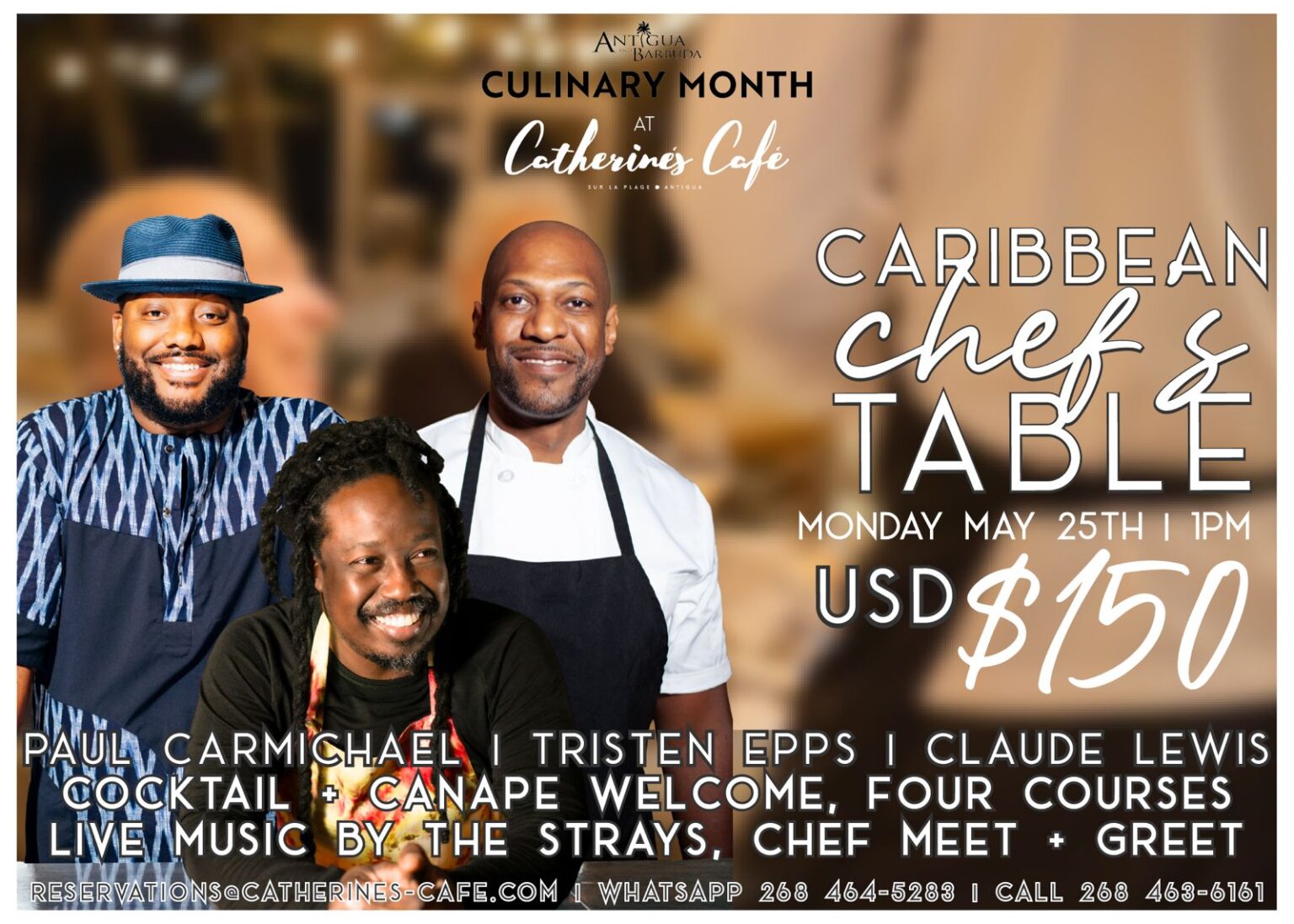 Antigua & Barbuda Culinary Month: Caribbean Chef’s Table – Rocks Group